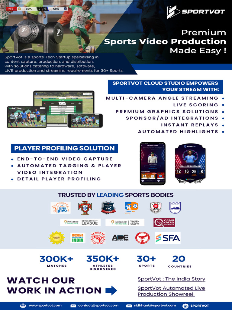 SportVot Solution One Pager New | PDF