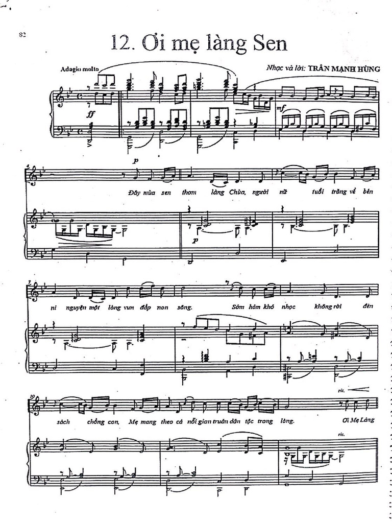 Tran Manh Hung - Oi Me Lang Sen | PDF