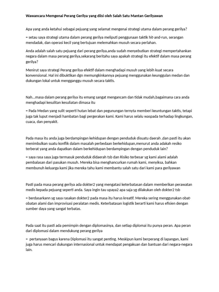 Apa Yang Anda Ketahui Sebagai Pejuang Yang Selamat Mengenai Strategi ...