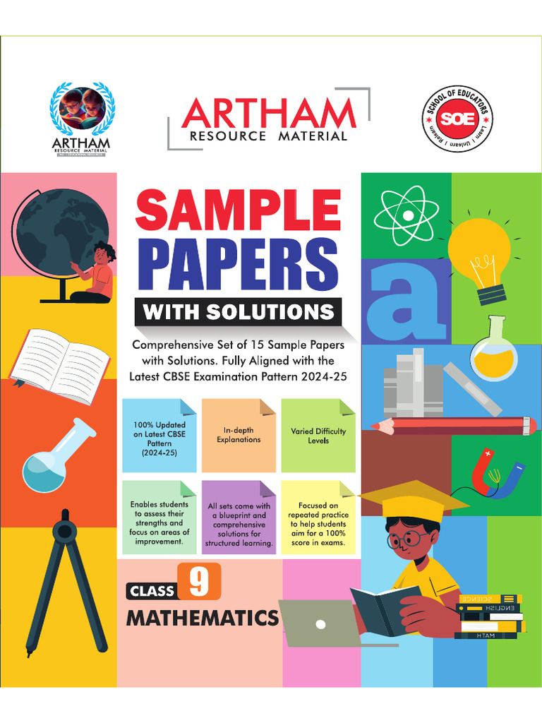 Set of 15 Sample Papers With Solutions & Blueprint For Class 9 Maths ...