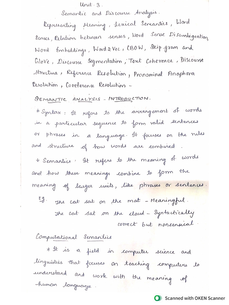 NLP Notes - 1 | PDF