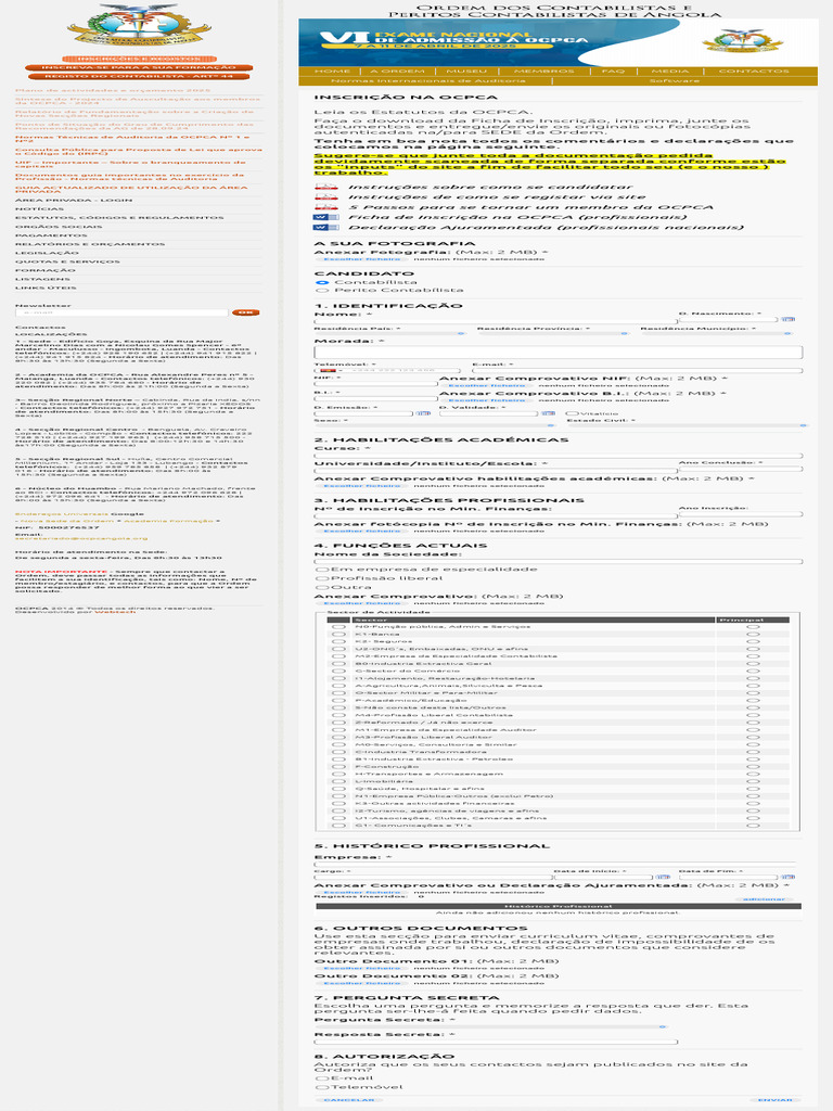 OCPCA - Ordem Dos Contabilistas e Peritos Contabi | PDF