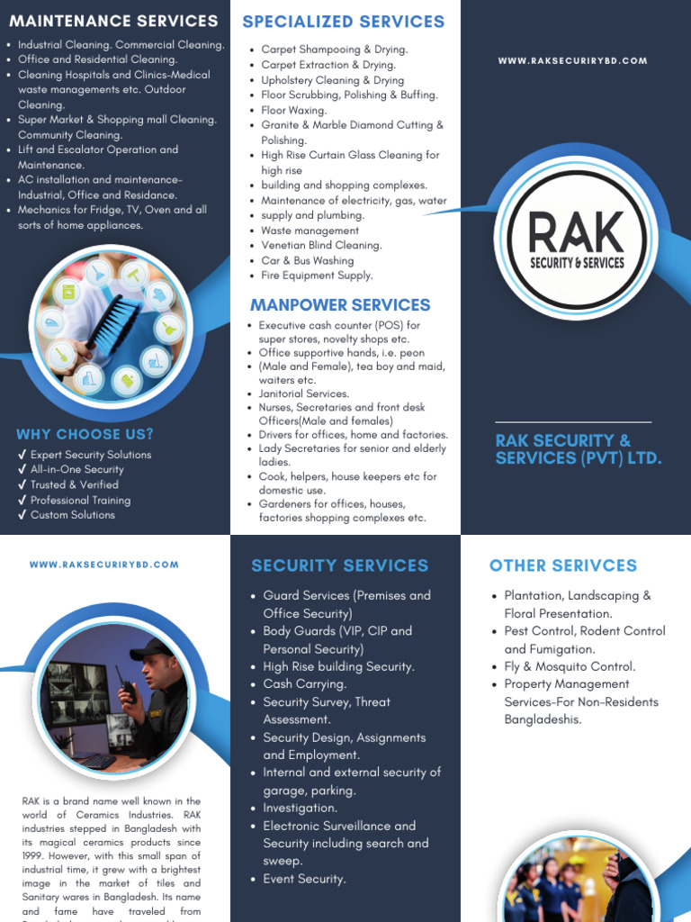 Booklet For Security Guard Company | PDF