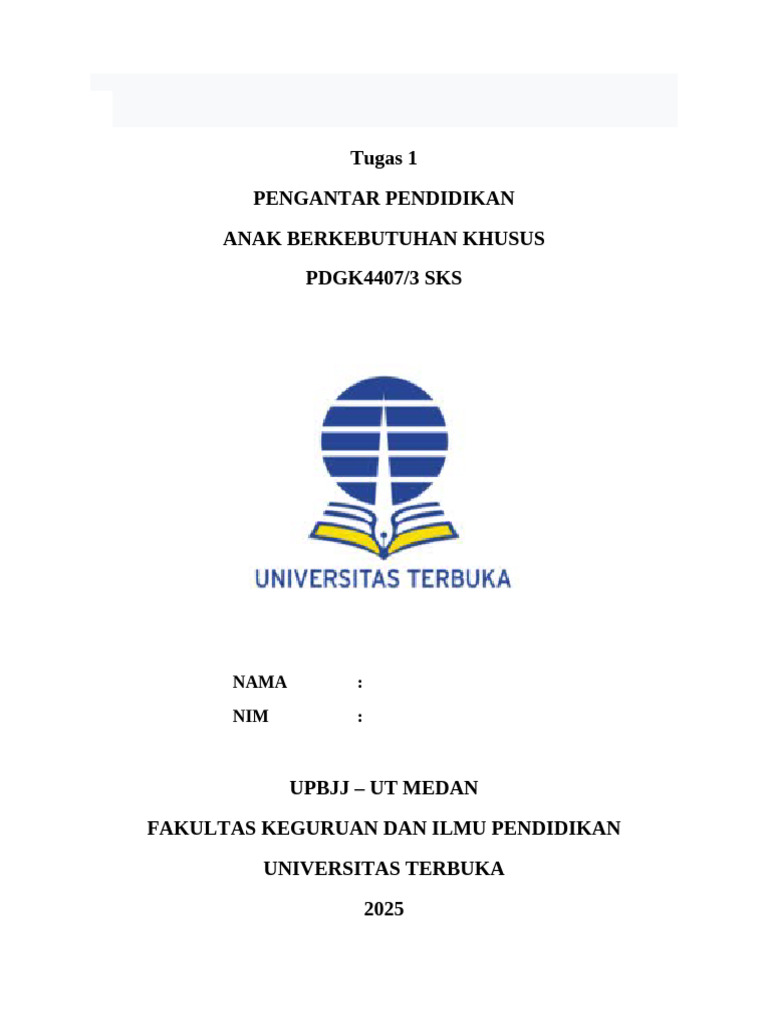 tt1 Pengantar Anak Berkebutuhan Khusus 1 | PDF