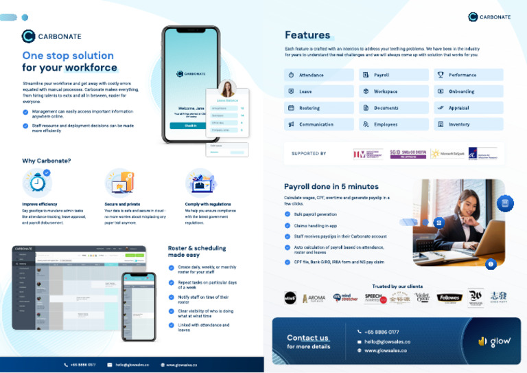 Glow Brochure - Carbonate (HRM - Human Resources Management) | PDF ...