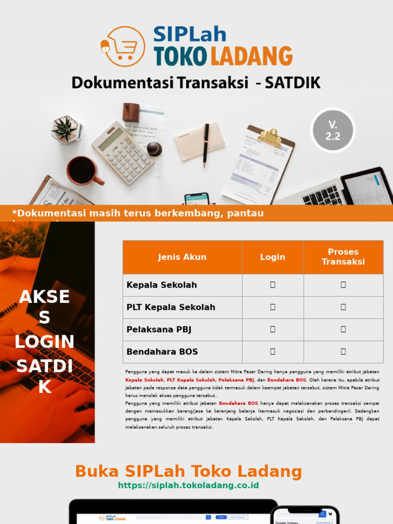 04 Panduan - Satdik - v.2.4 SIPLAH Toko Ladang | PDF