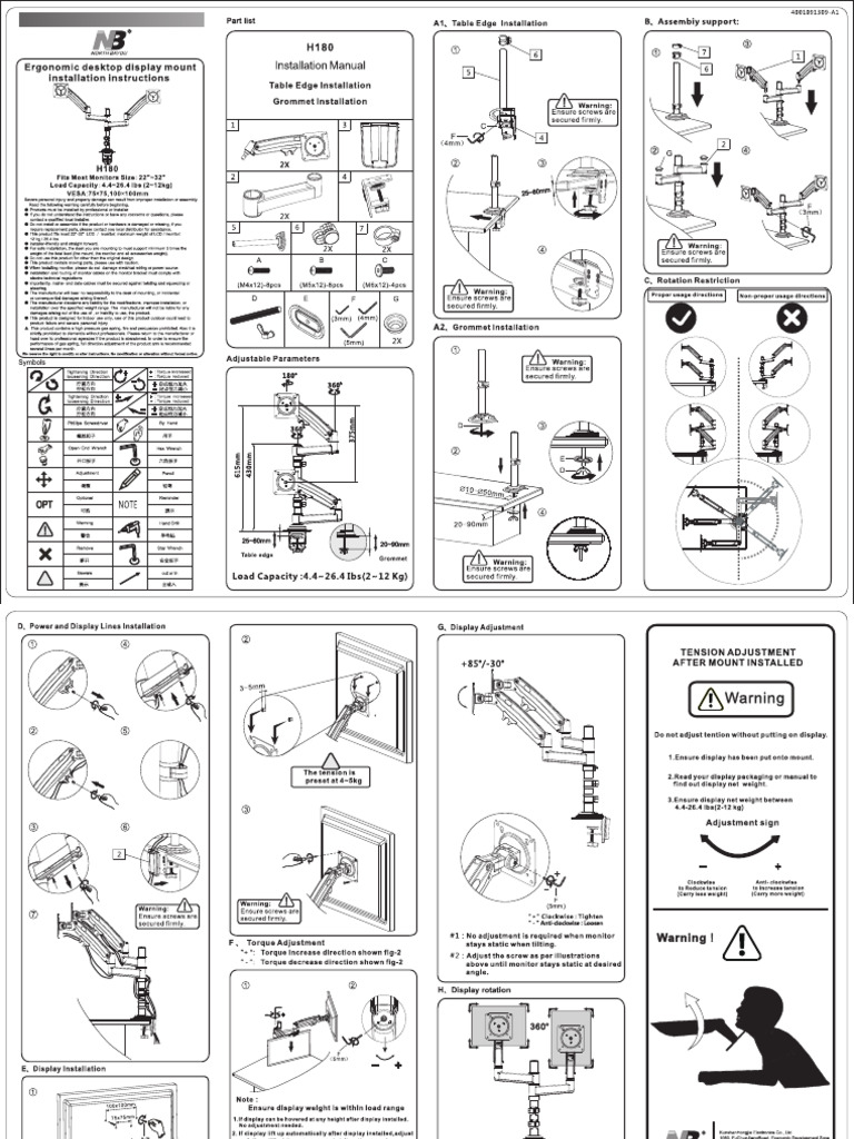 H180 Manual | PDF