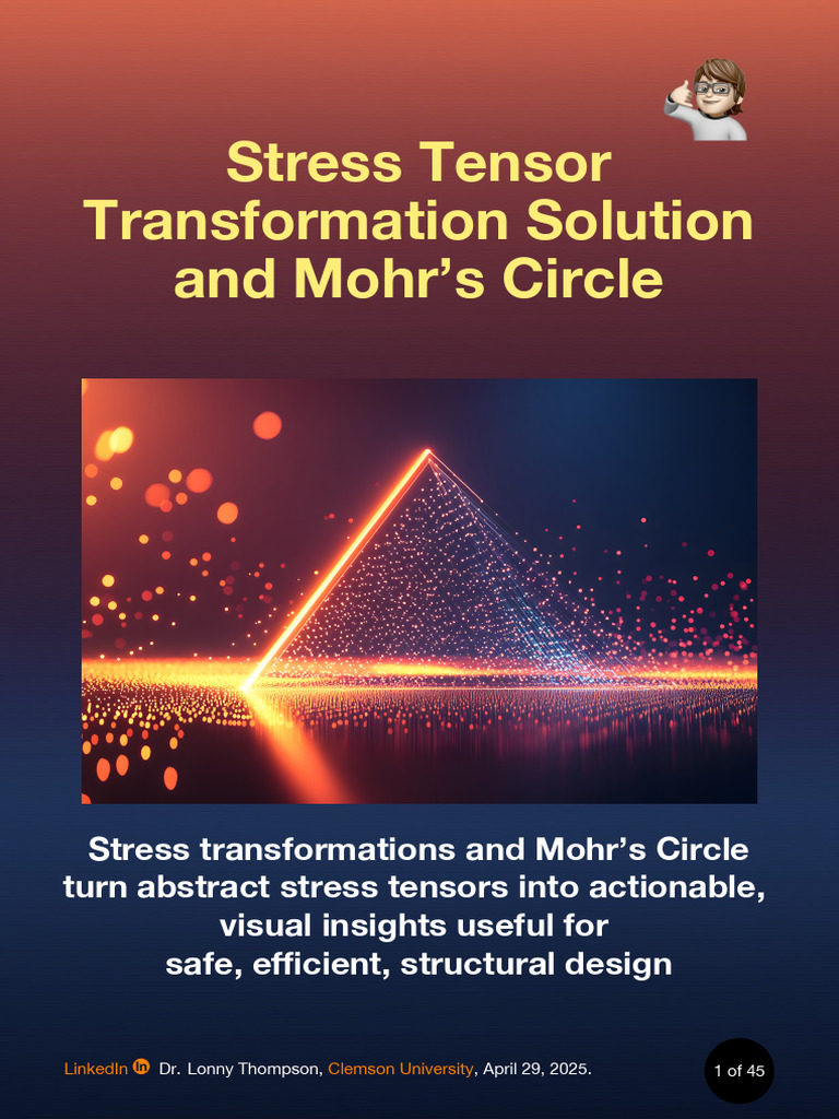 Stress Transformation and Mohr's Circle | PDF | Stress (Mechanics) | Coordinate System