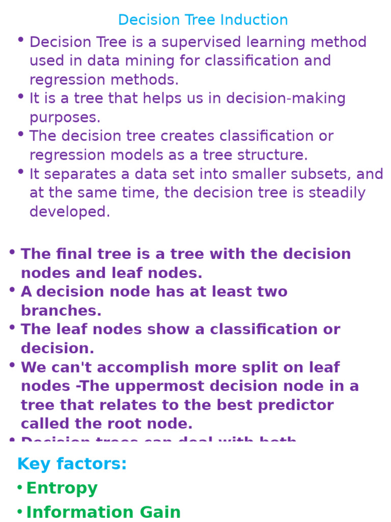 Decision Tree Algorithm | PDF