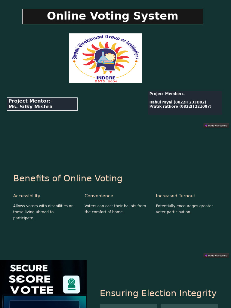 Online Voting System Ppt | PDF