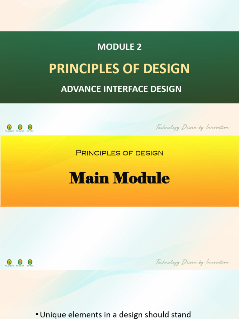 Module 2 Principles of Design (New Format) | PDF