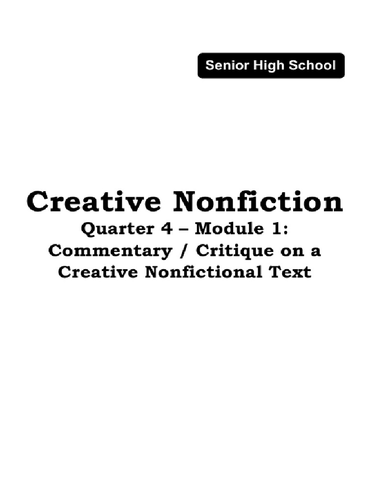 Part 1 Reviewer Creative Nonfiction | PDF