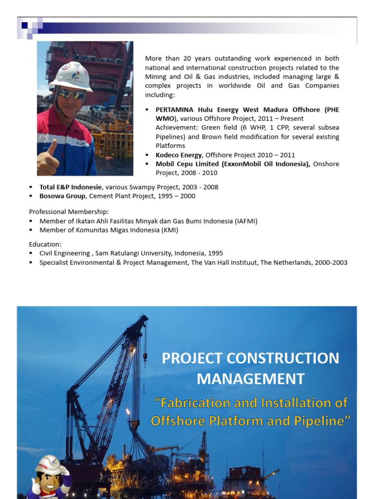 Offshore Project Construction Management | PDF | Deck (Ship)