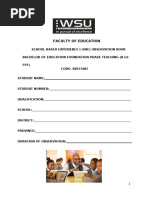 Sba Moderation Tool | PDF | Teachers | Teaching