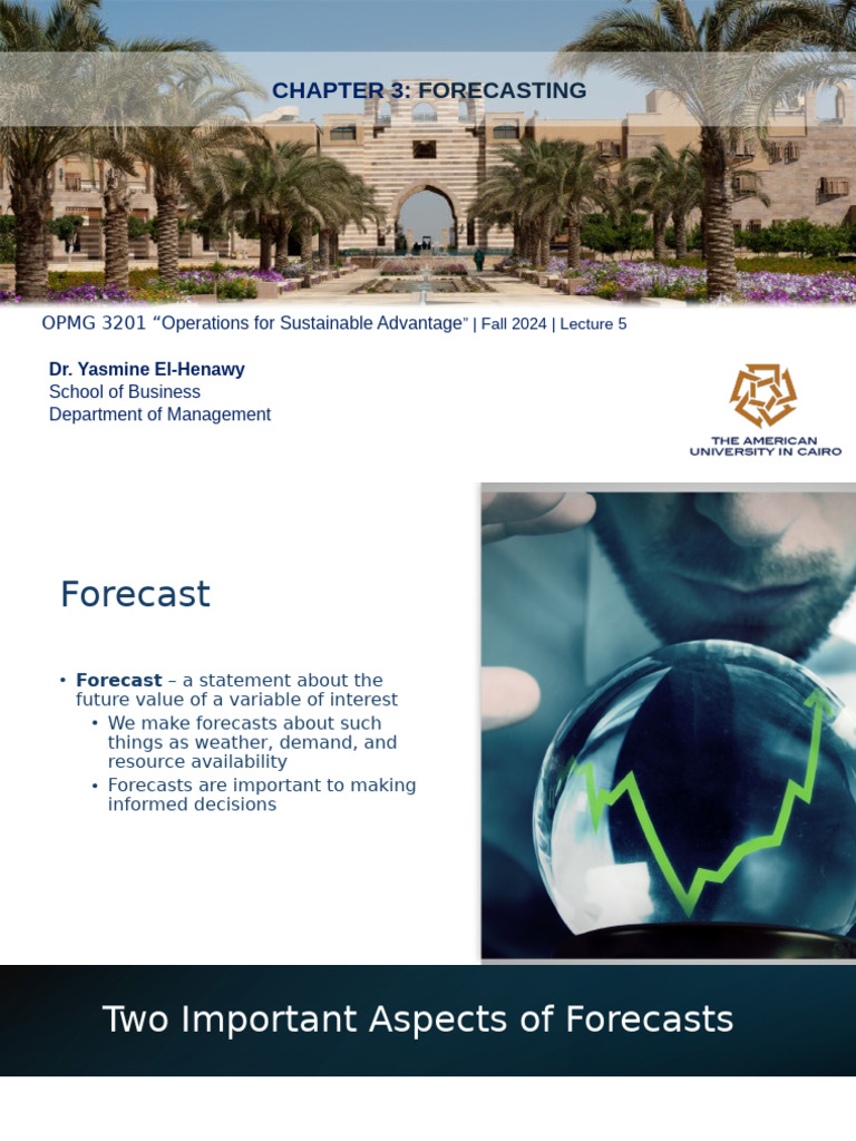 Chapter 3 (Forecasting) | PDF | Forecasting | Errors And Residuals