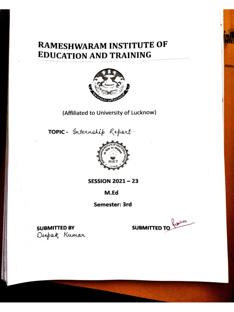 Internship File 2021-23 | PDF