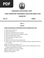 10th Science Model Question Paper PDF | PDF | Carbon | Chemical Elements