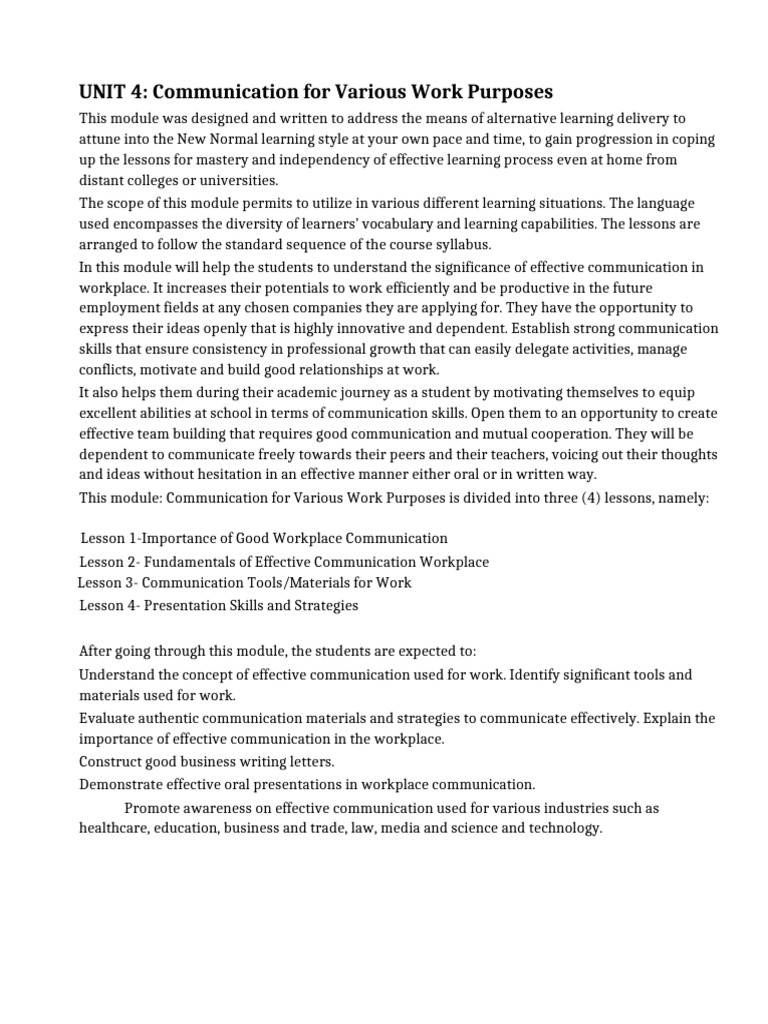 Ge 5 Unit 4 Lessons 1 2 and 3 | PDF | Communication | Nonverbal Communication