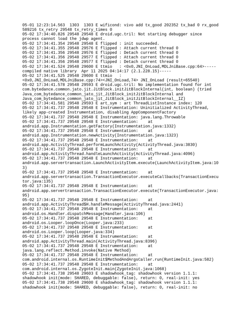 Log | PDF | Java (Programming Language) | Software Development