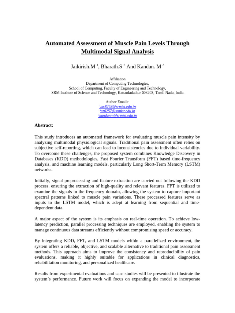 AIPCP Conference Paper-Bharath Jaikrish | PDF | Electromyography ...