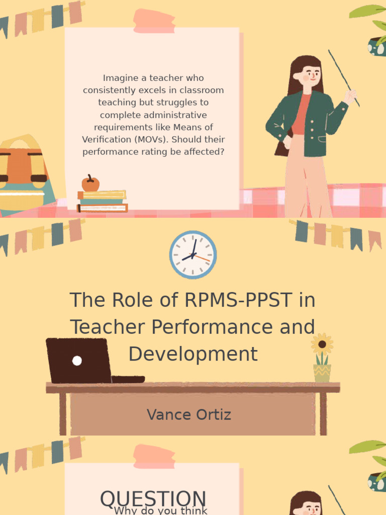The Role of RPMS-PPST in Teacher Performance and Development | PDF ...