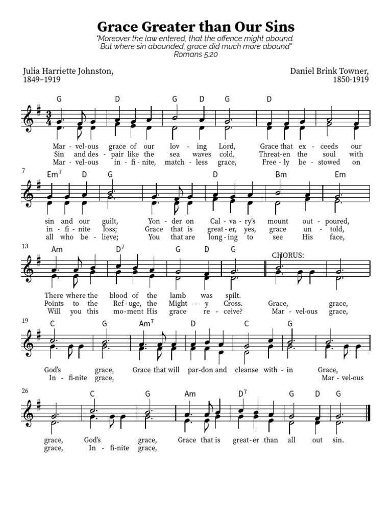 Grace Greater Than Our Sins | PDF | Theology | Religious Belief And ...