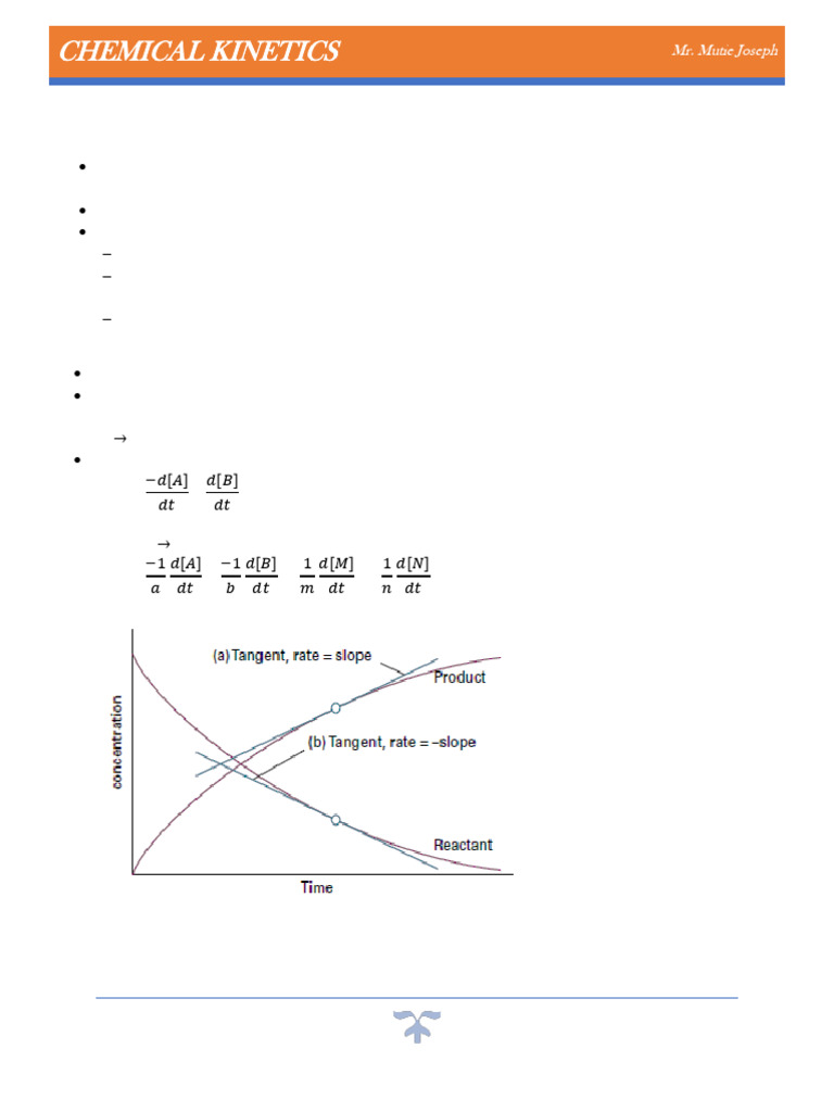 Chemical Kinetics Notes | PDF | Reaction Rate | Activation Energy
