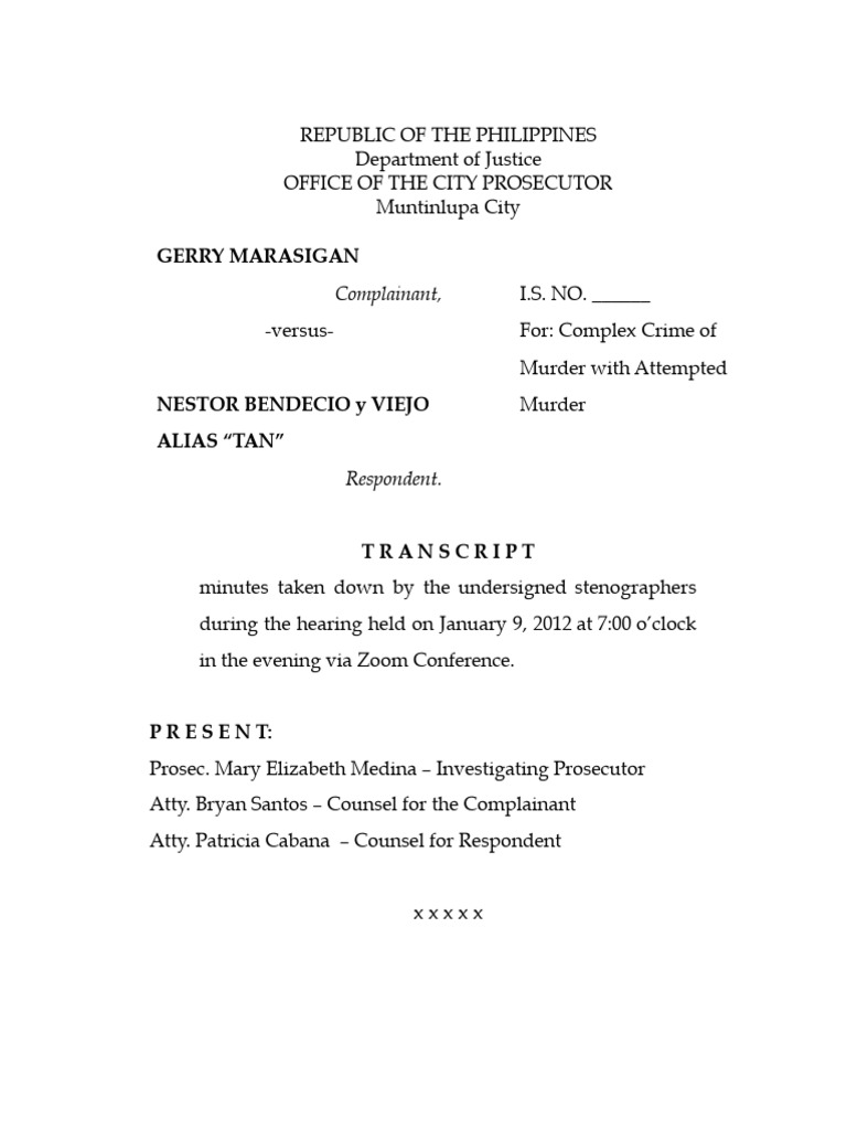 Minutes - Clarificatory Hearing 022123 | PDF | Legal Procedure | Public Law