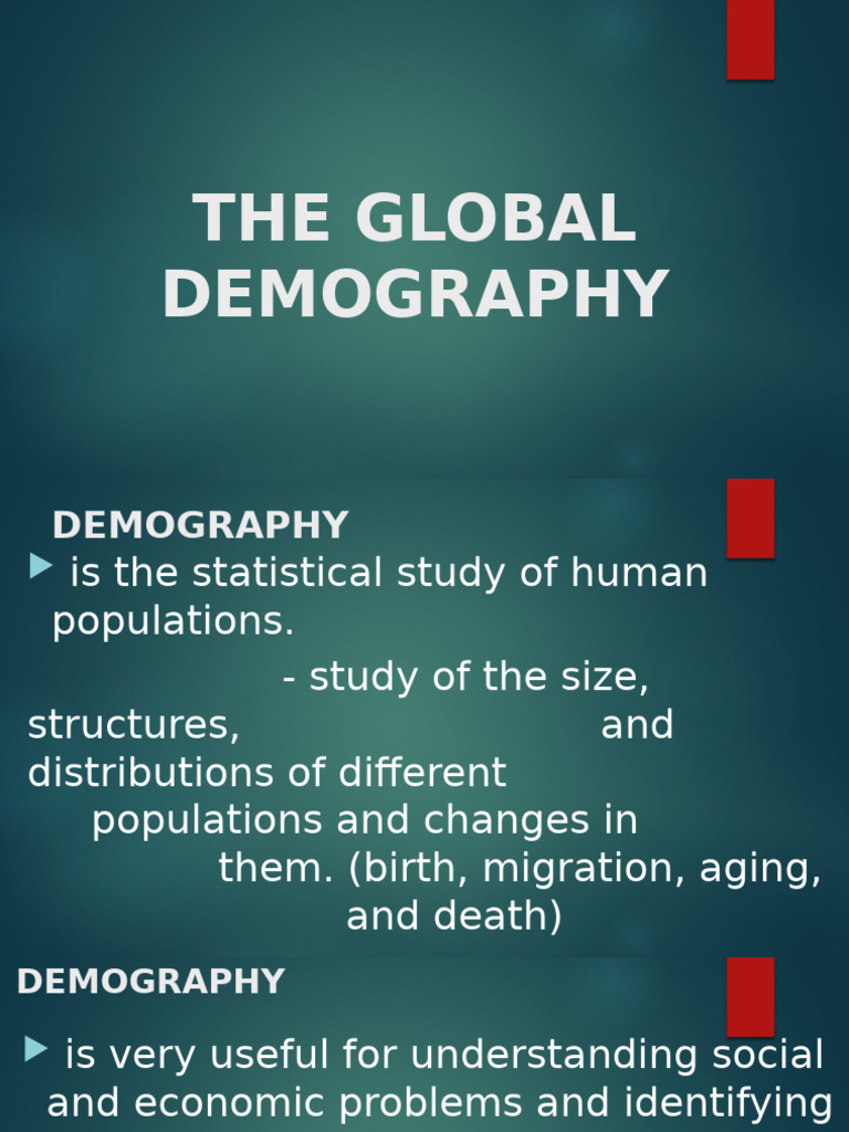 Understanding Global Demography Trends | PDF | Demography | Mortality Rate