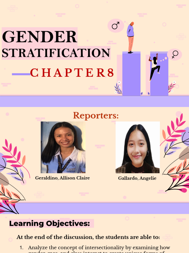 Chapter 8 Gender Stratification Gallardo - Geraldino | PDF | Intersectionality | Gender