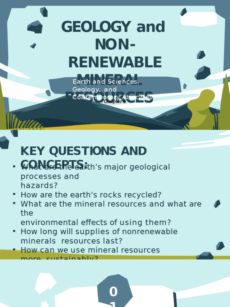 Geology and Non-Renewable Resources | PDF | Plate Tectonics | Rock ...