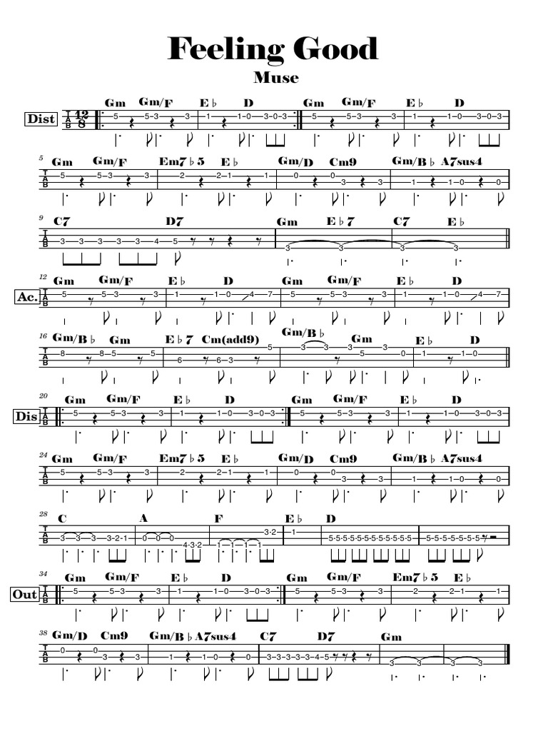 Feeling Good (TAB) | PDF
