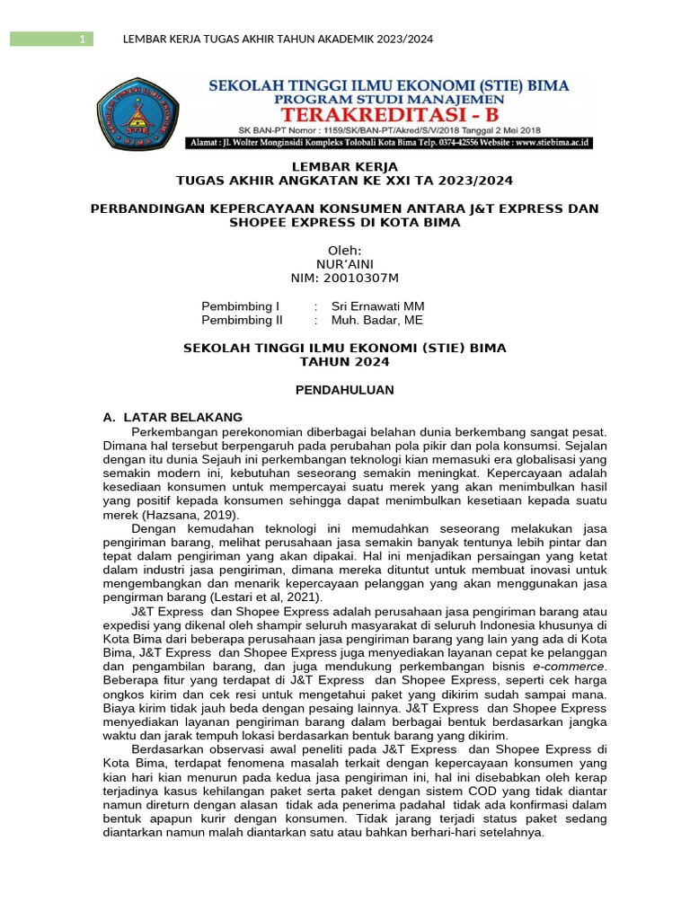 LEMBAR KERJA NUR'AINI | PDF