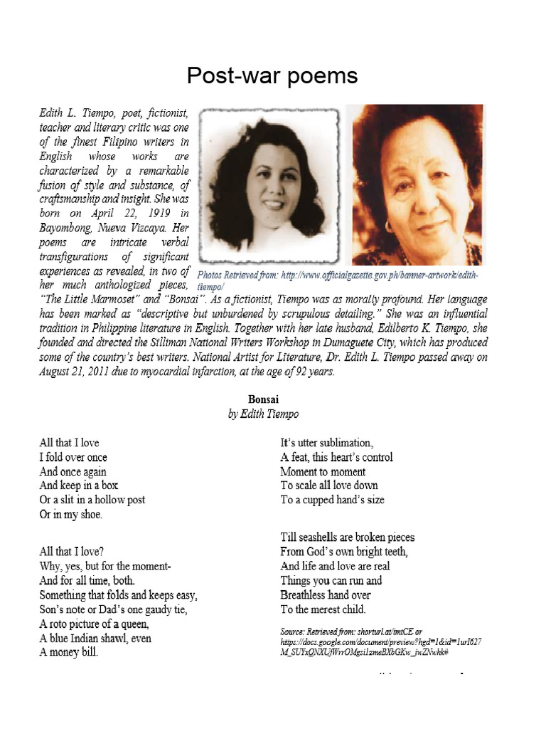 Post-War Poems | PDF