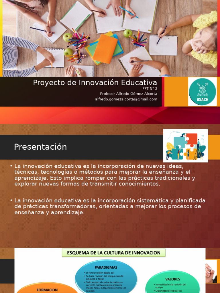 #2 Proyecto de Innovacion Educativa 24-03-2025-Ii | PDF | Enseñando ...