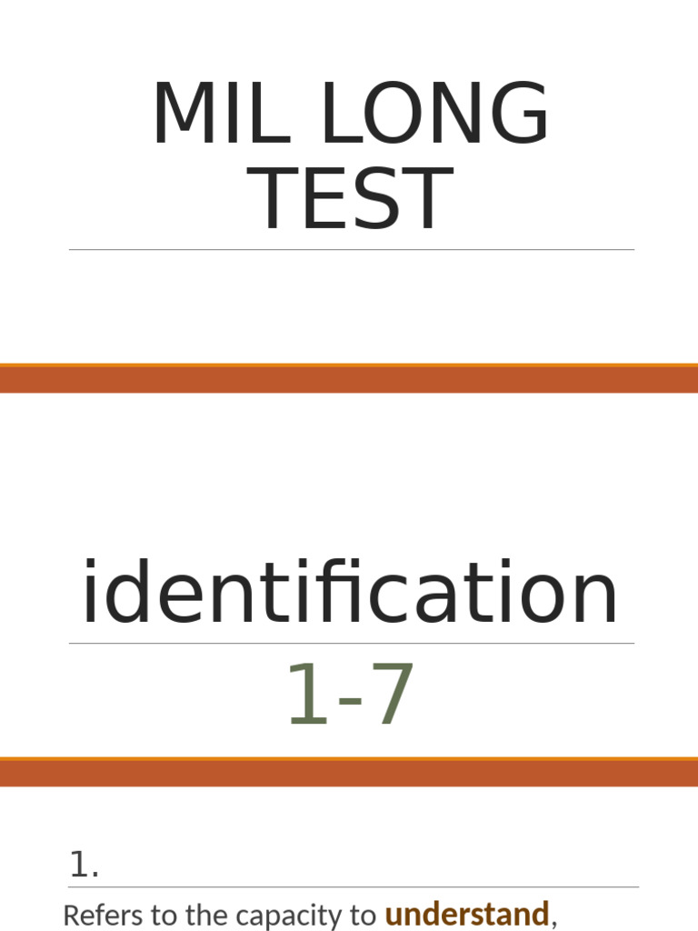 1st Long Test | PDF