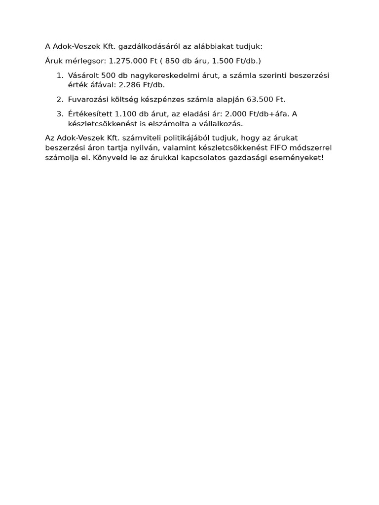 Áruk | PDF
