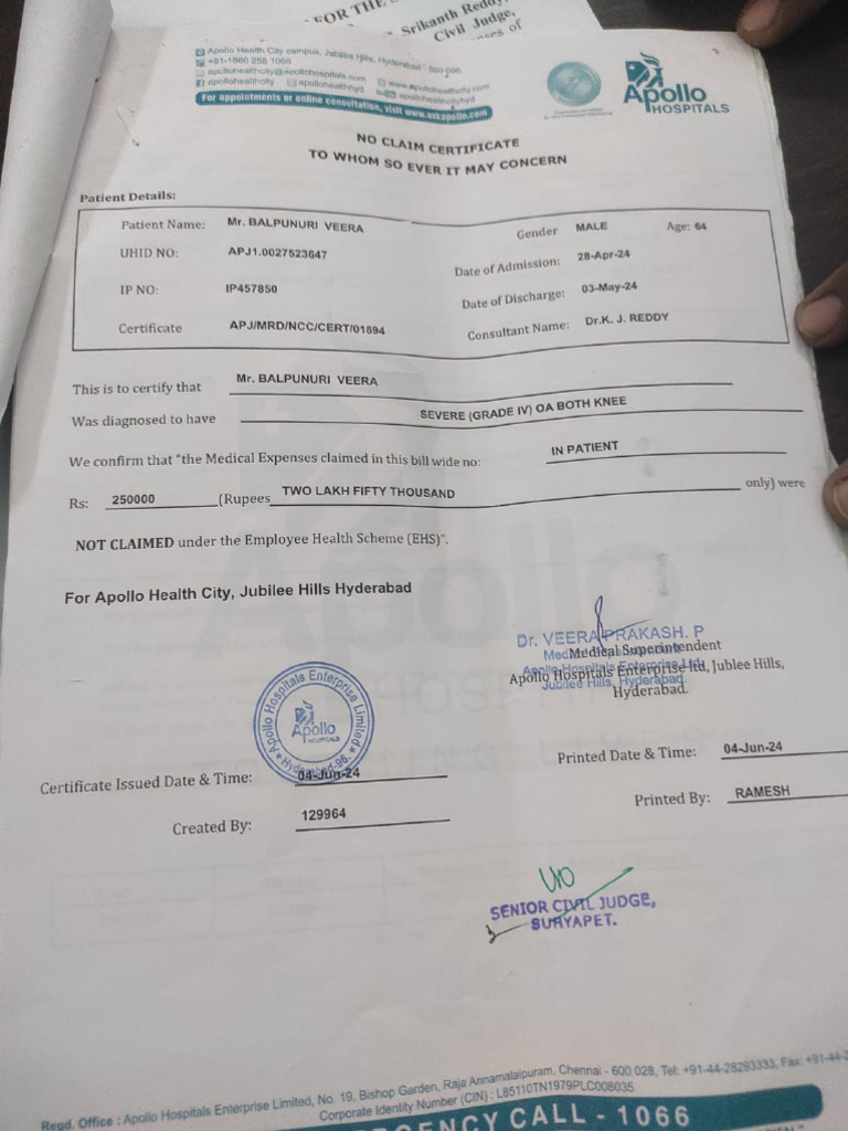 Hospital Bill 2 | PDF