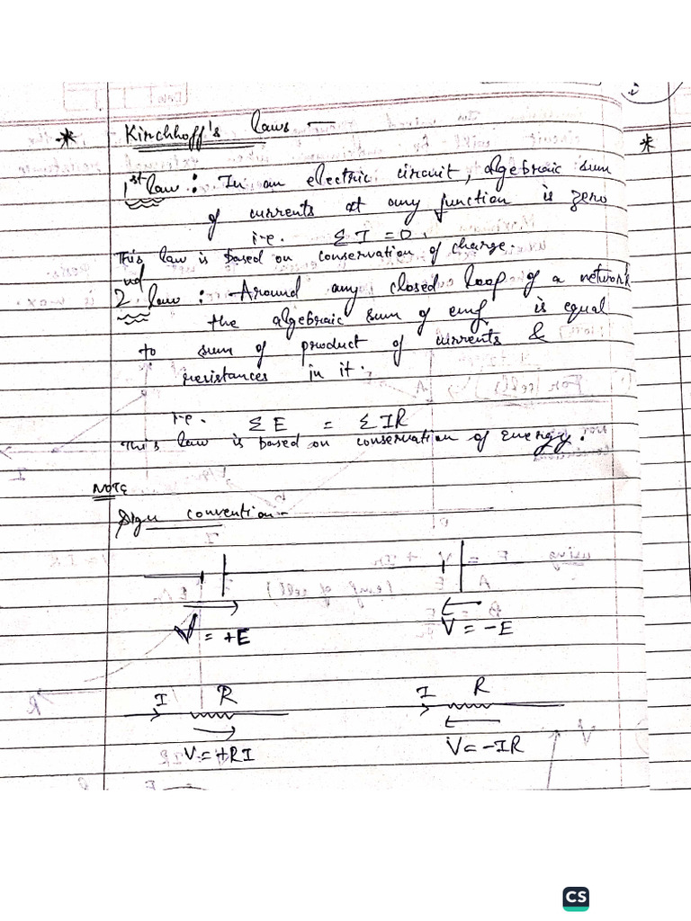 Remaining Notes of Current Electricity | PDF