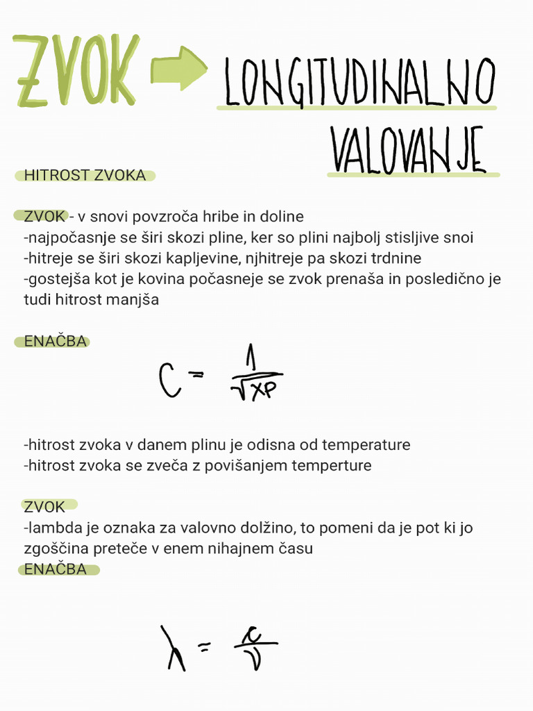 Fizika Teorija o Zvoku - 231010 - 181913 | PDF