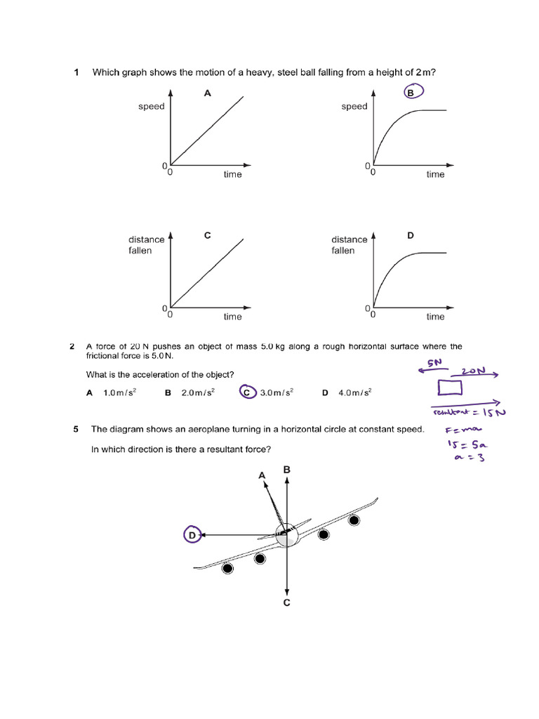 O Level Physics p1 Practice Unit One Solved | PDF