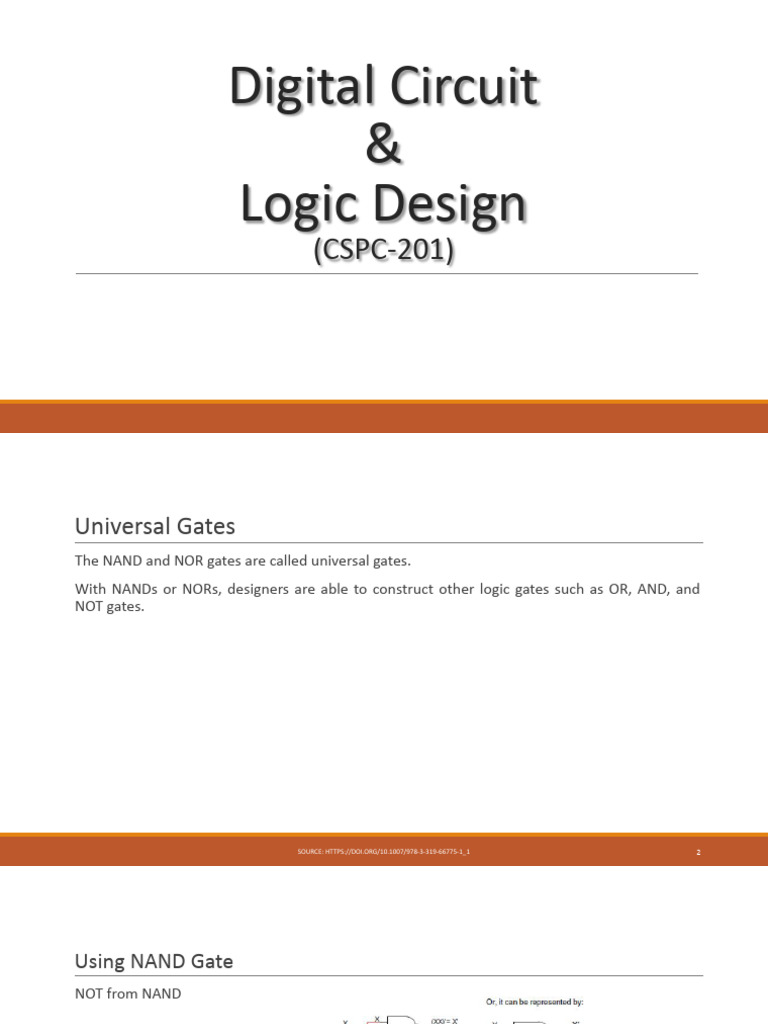 #3 Universal Gates, Parity & VHDL | PDF | Hardware Description Language ...