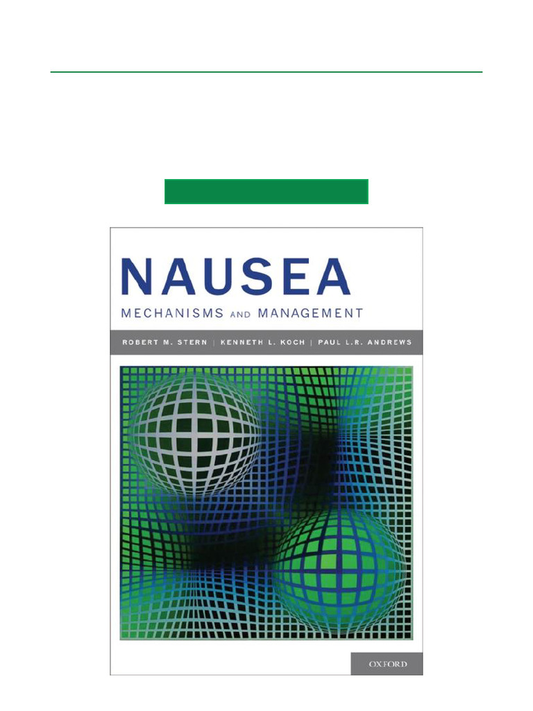 Nausea Mechanisms and Management Complete Chapter Download | PDF ...
