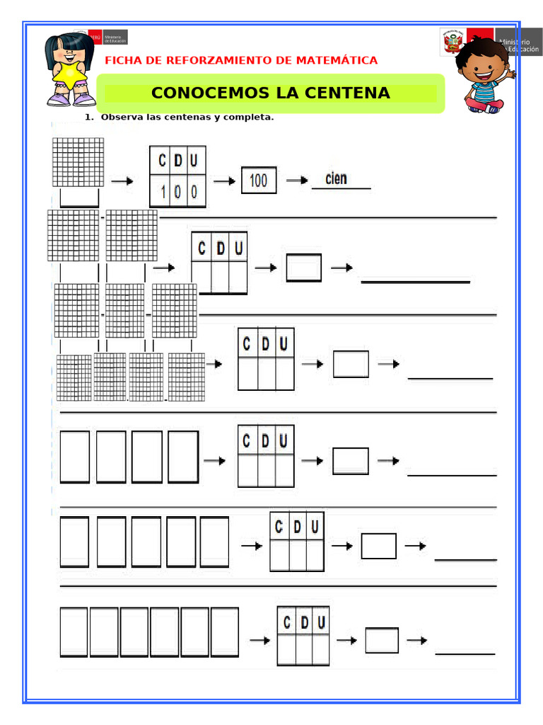 s2 Ref 7 Mat Conocemos La Centena | PDF