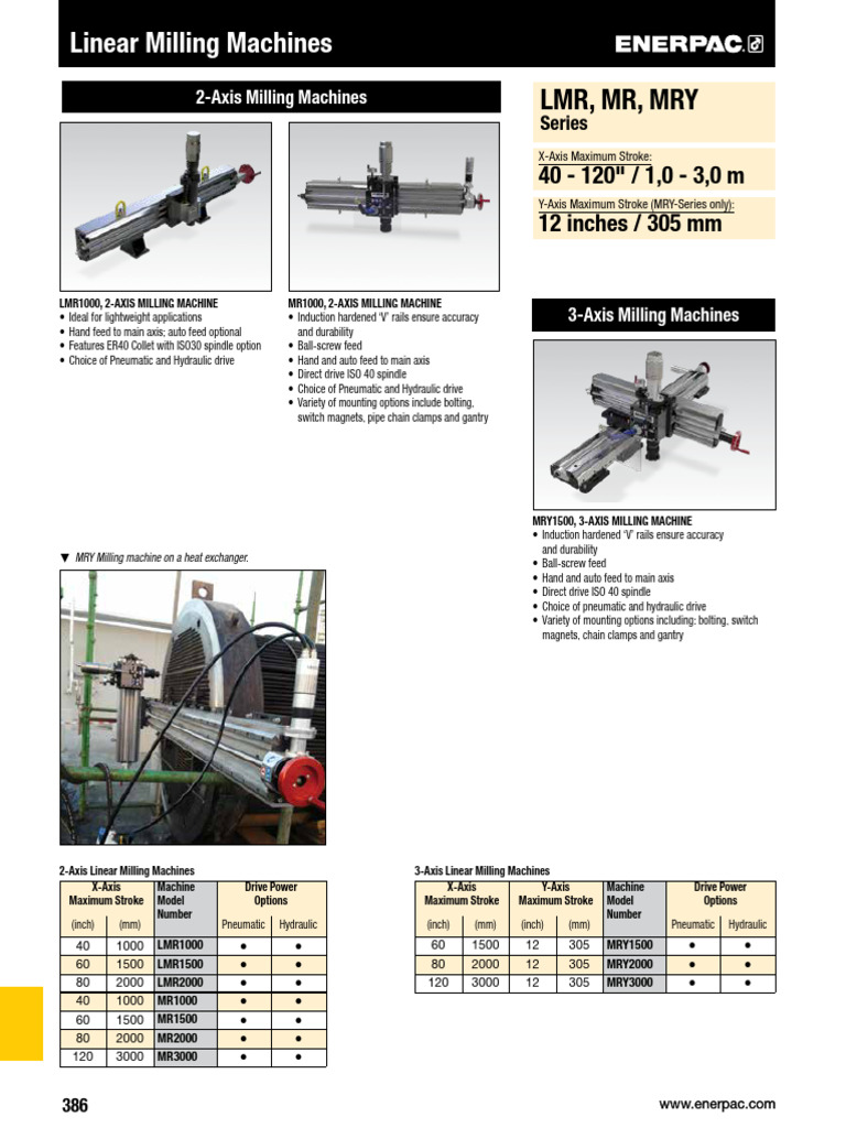 LMR-MR-MRY-Series_Linear_Milling_Machines_EN-US | PDF | Machines | Tools