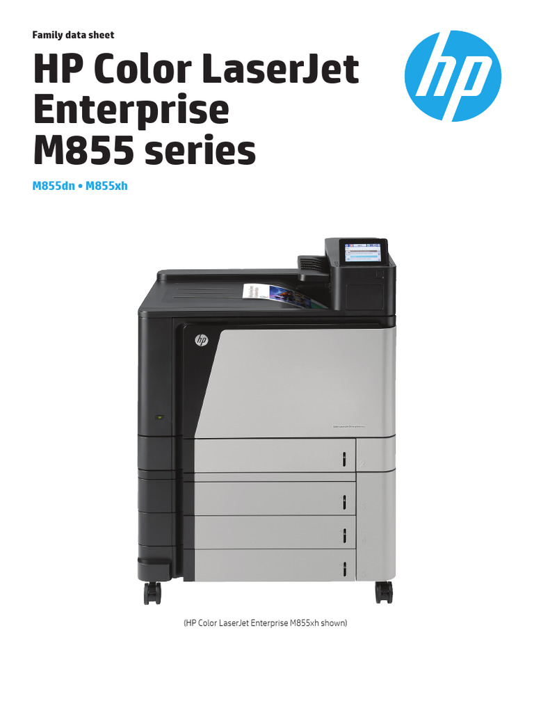 Caracteristicas Impresora HP Color Laserjet Enterprise m855 | PDF ...