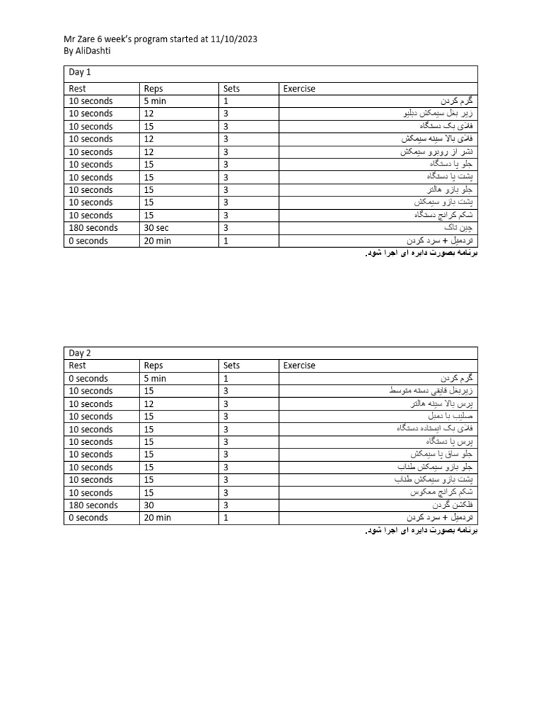 Vahid Zare 1st Program | PDF