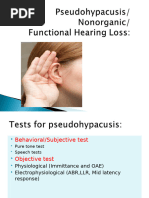 Stenger Test Guide | PDF | Hearing Loss | Ear