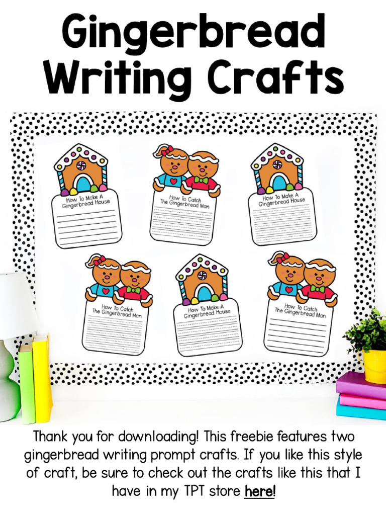 Free Gingerbread Writing Crafts | PDF