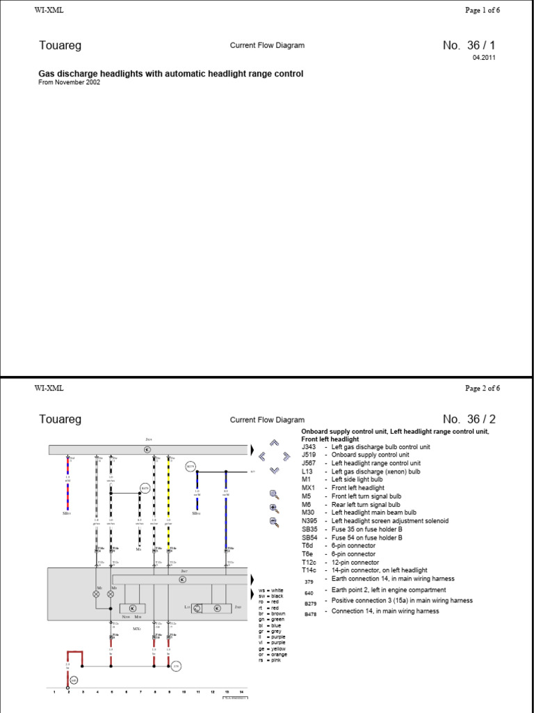 Gas Discharge Headlights With Automatic Headlight Range Control | PDF ...